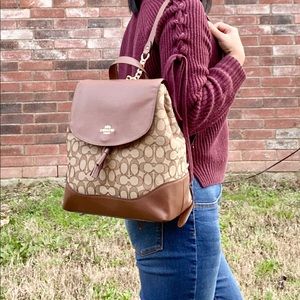 Coach | Bags | Coach Elle Backpack In Sig Jacquard F7333 | Poshmark